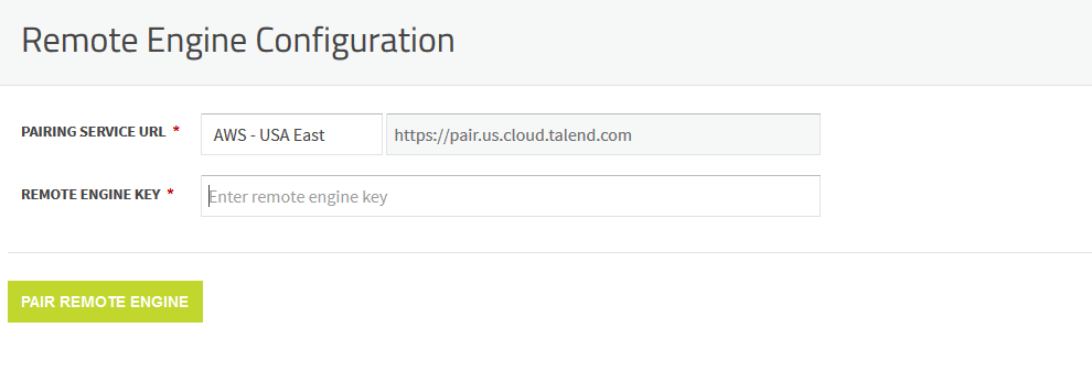 Talend Cloud remote engine pairing – Talend Best Practices